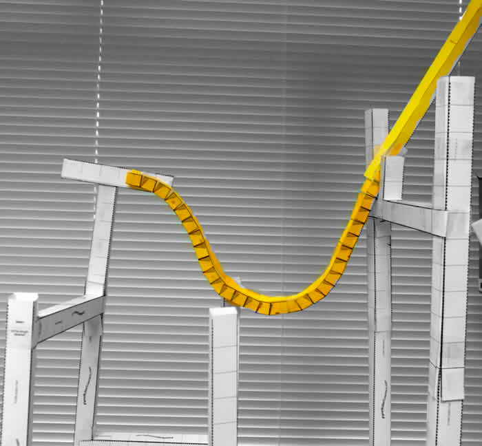 Paper Roller Coaster Dip Examples