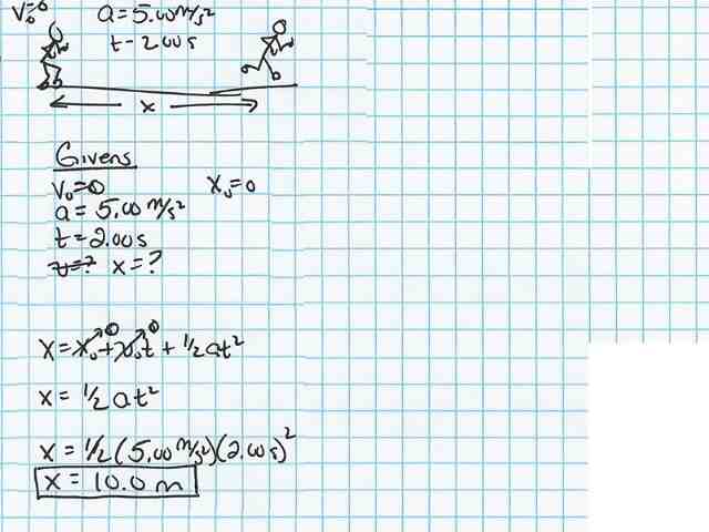 Kinematics Review Answers